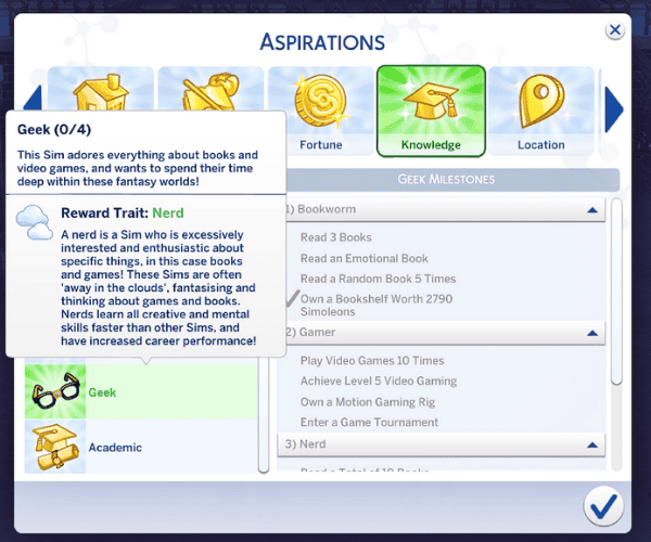 36+ Super Fun Sims 4 Custom Aspirations You Need in Your Game (Sims 4 ...