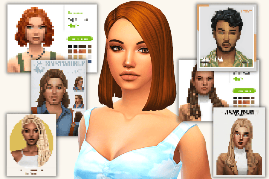 30+ Best Sims 4 CC Ponytail for Your Sims: High, Low, Side, Braided and ...