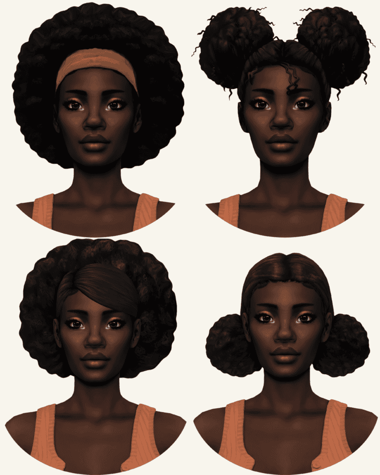 35+ Best Afro Hair Sims 4 CC for Creating Black Sims