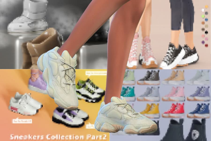 30+ Sims 4 Sneakers CC for An Edgy and Cool Look - Must Have Mods