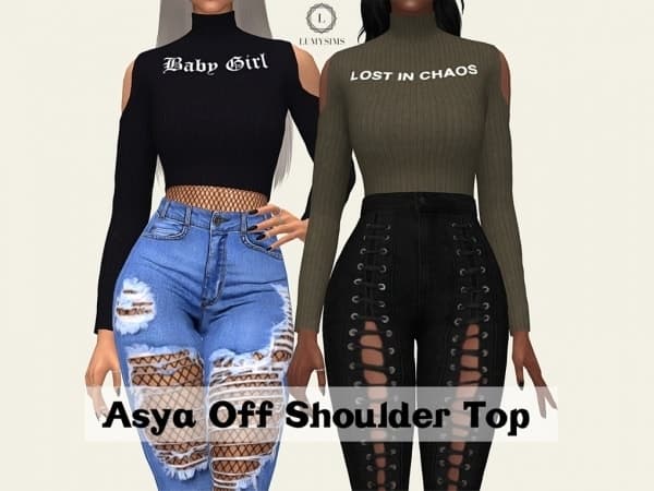 32+ Best Sims 4 Tops CC: Crop, Blouse, T-shirt, Off-shoulder, and More