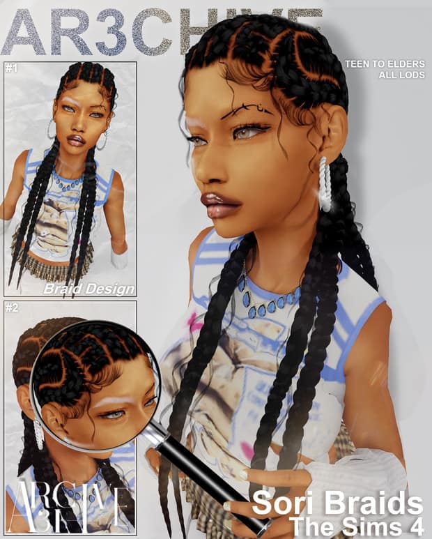 Top 27+ Sims 4 Braids CC: Boho, Knotless, Jumbo, Box Braids, And More