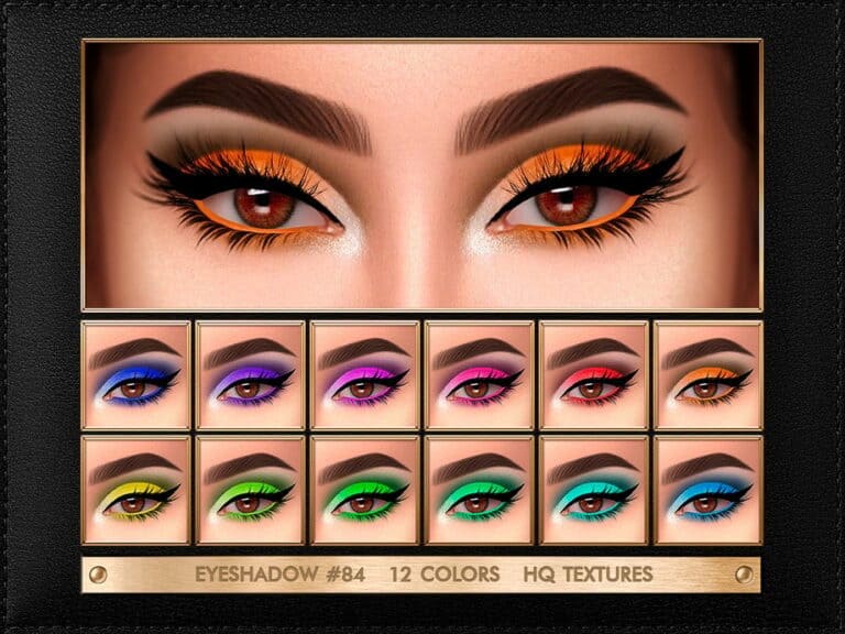 Top 28+ Sims 4 Eyeshadow CC: Cut Crease, Smokey Eye, Nude, Smudged, And ...