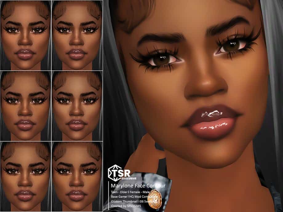 27+ Best Sims 4 Contour CC for Flawless Sim Makeup