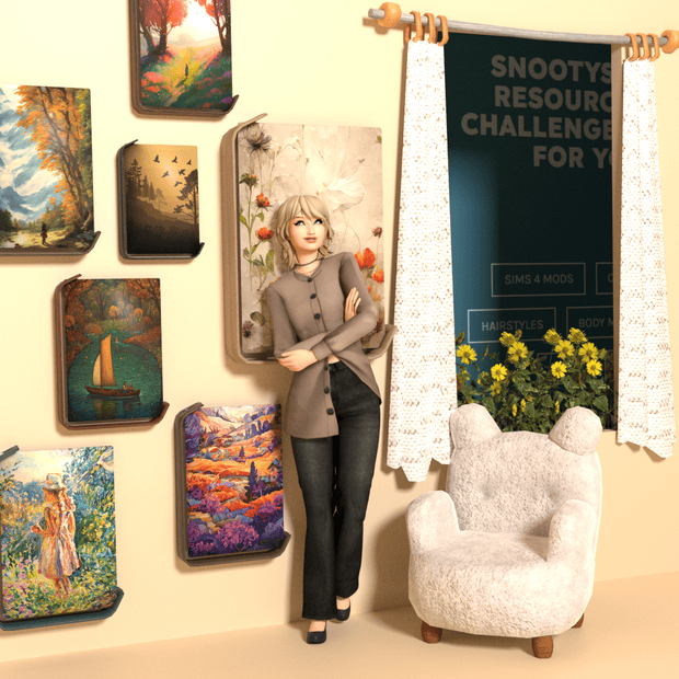 28+ Best Sims 4 Painting CC: Wall Art, Prints, Posters, Tapestry, and More