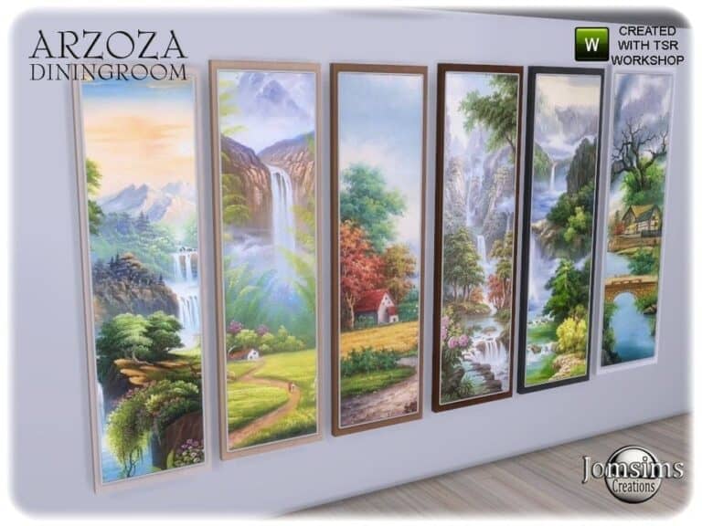 28+ Best Sims 4 Painting CC: Wall Art, Prints, Posters, Tapestry, and More