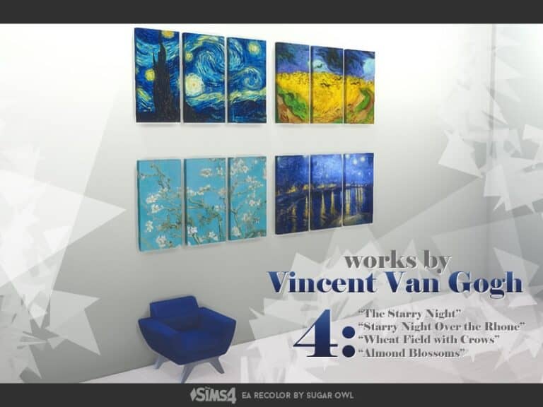 28+ Best Sims 4 Painting CC: Wall Art, Prints, Posters, Tapestry, and More