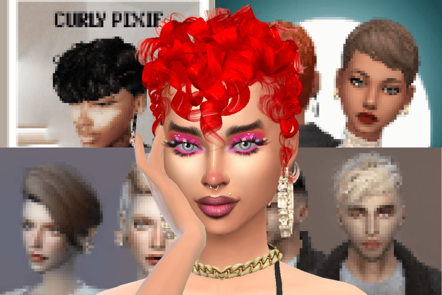 34+ Best Sims 4 Pixie Cut CC: Curly, Straight, Wavy, Fades, and More!