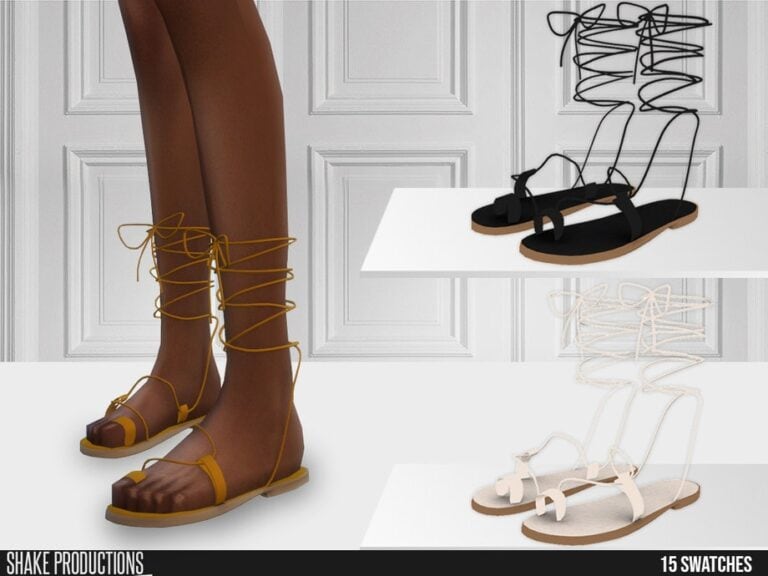 24+ Best Sims 4 Sandals CC: Slides, Flip Flops, Slippers, and More
