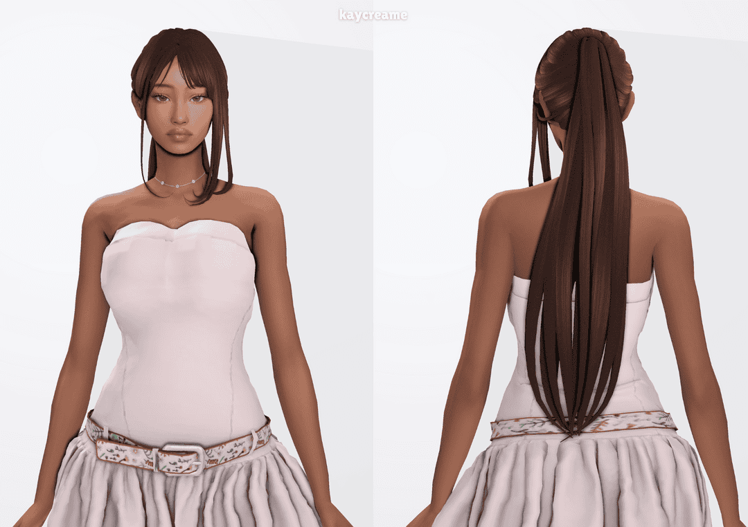 30+ Best Sims 4 CC Ponytail for Your Sims: High, Low, Side, Braided and ...