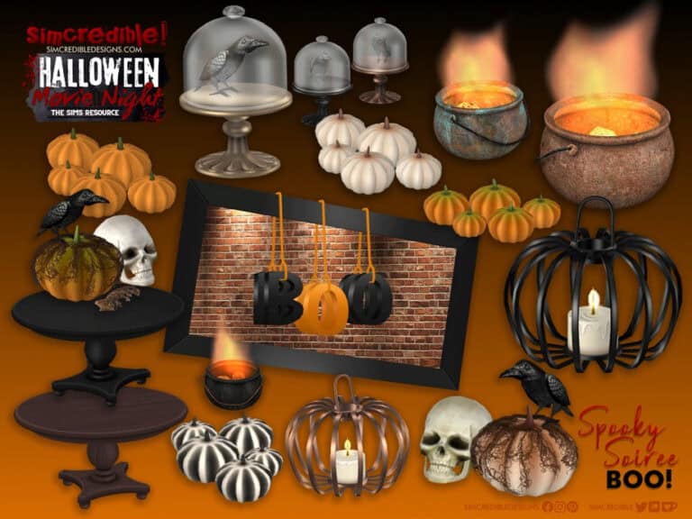 Best Sims 4 Halloween Decorations CC for Spooky Builds