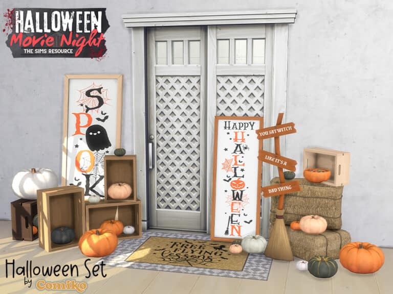 Best Sims 4 Halloween Decorations CC for Spooky Builds