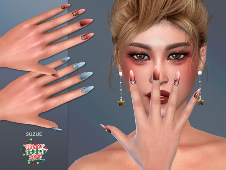 Best Sims 4 Christmas Nails CC to Get Your Holiday Spirit Sparkling