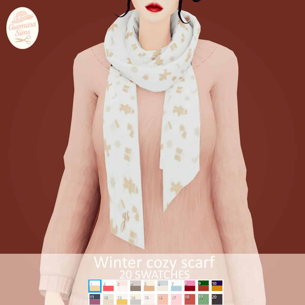 Must-Have Sims 4 Scarf CC for Winter Looks