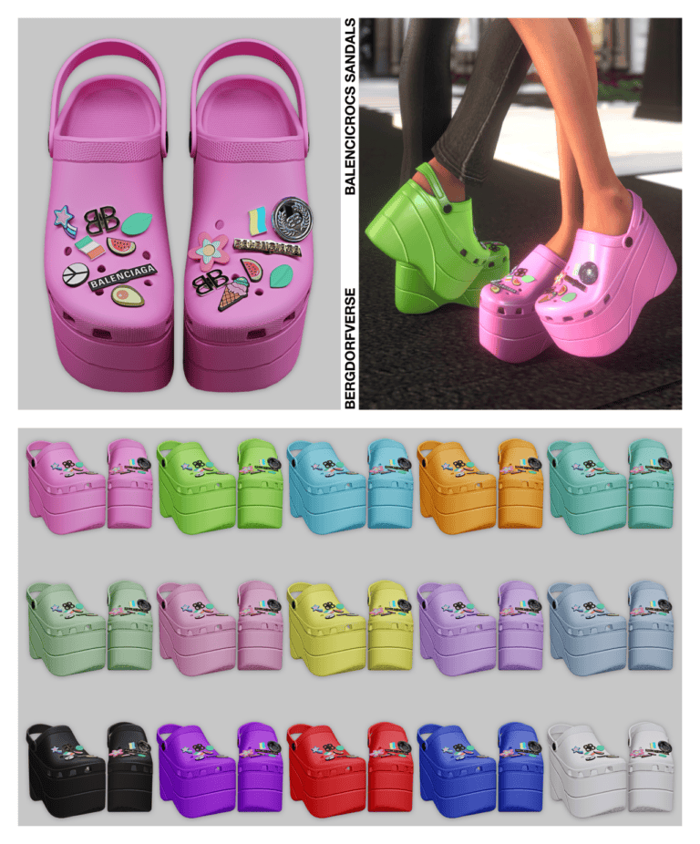 Best Sims 4 Crocs CC for Fashionable Looks