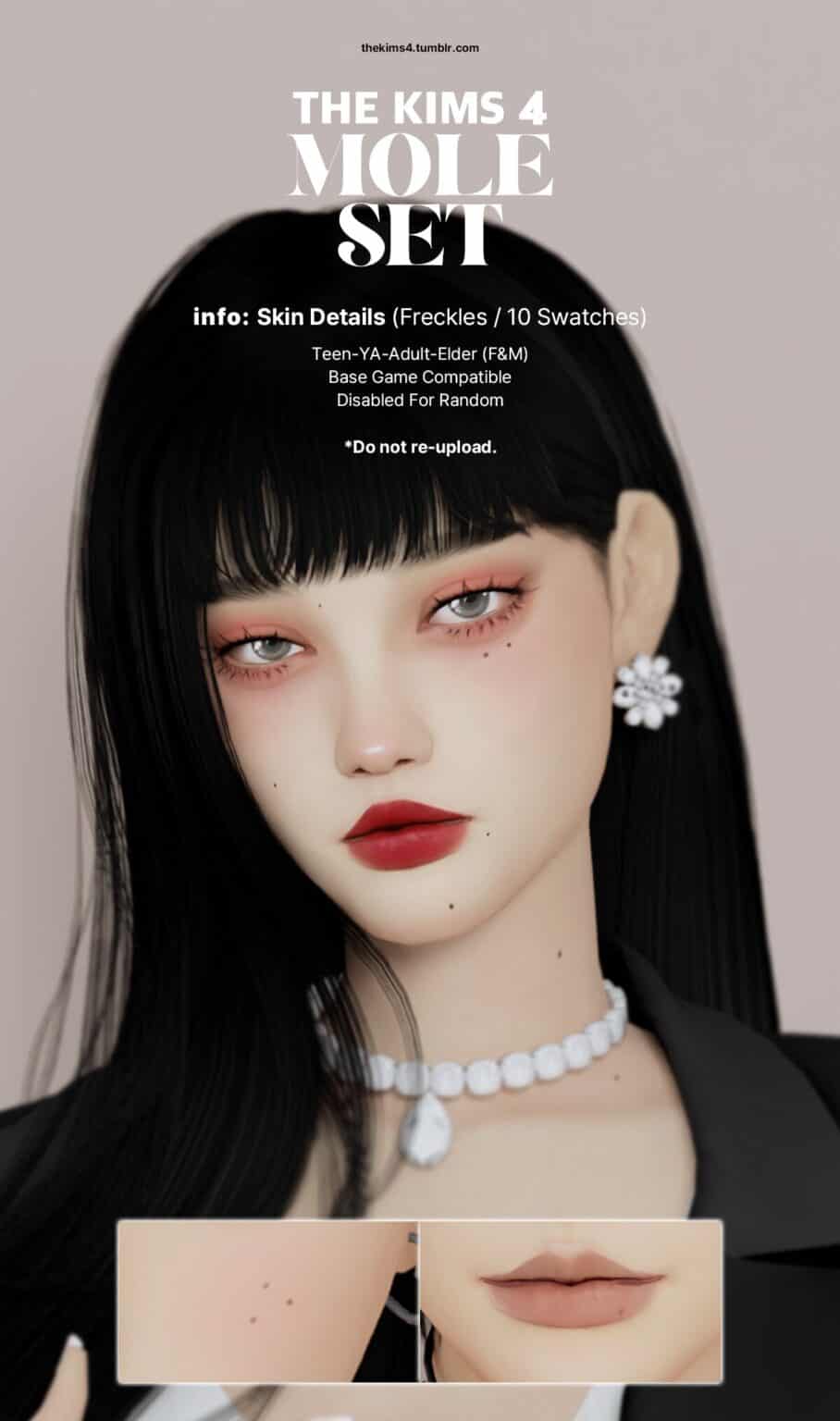 Best Sims 4 Freckles CC and Mole CC Packs for Realistic Skin Details (2026)