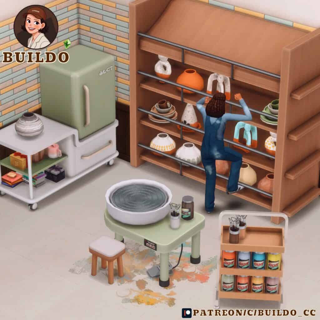Best Sims 4 Pottery CC, Mods, Lots & Studio Decor