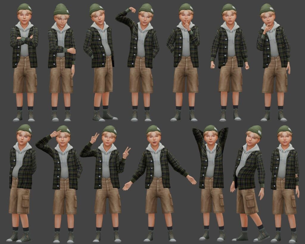 Best Sims 4 Child Poses for Realistic Screenshots